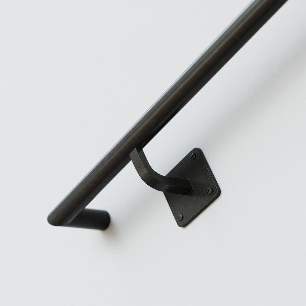 Steel Round Stair Handrail | StairHandrail.com