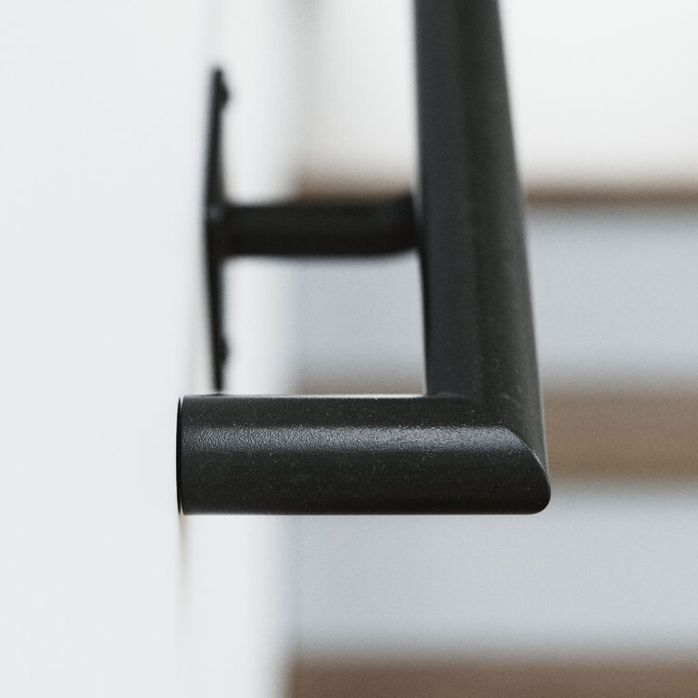 Stair Railing, Modern Black Metal Handrail | StairHandrail.com