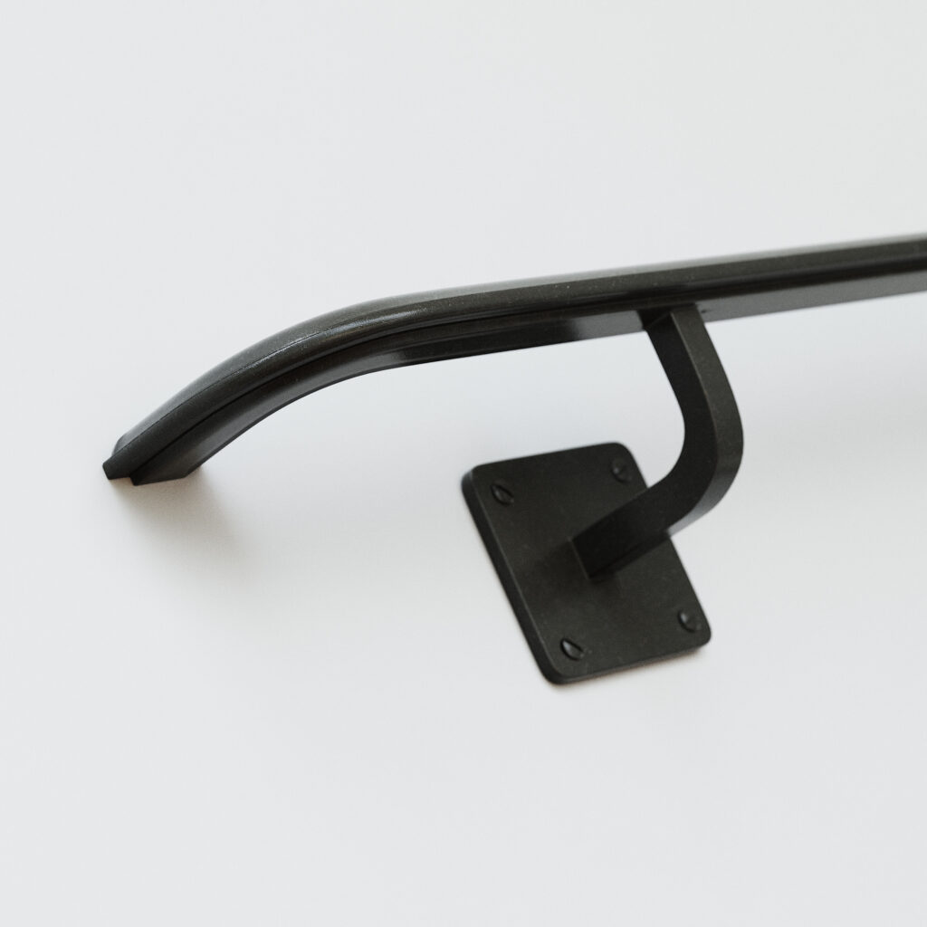 Victorian Stair Rail with Curved Returns | StairHandrail.com