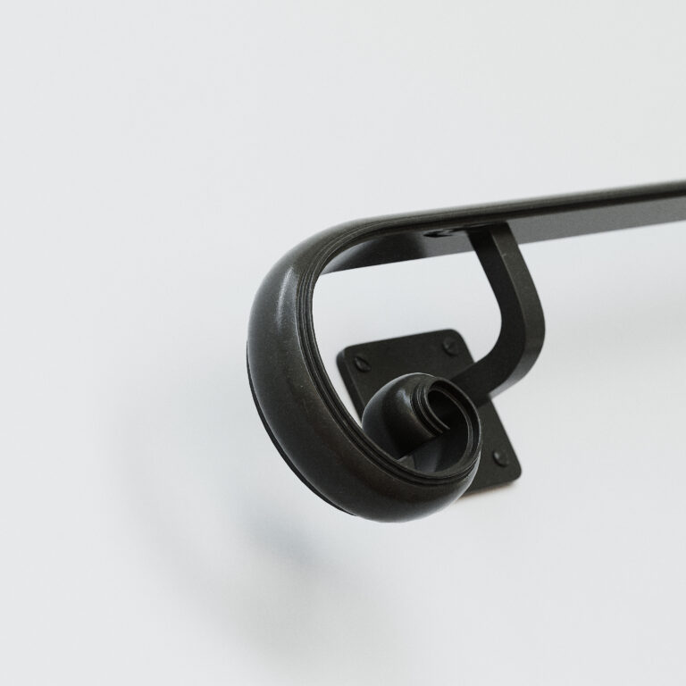 Victorian Stair Handrail with Scrolled Ends | StairHandrail.com