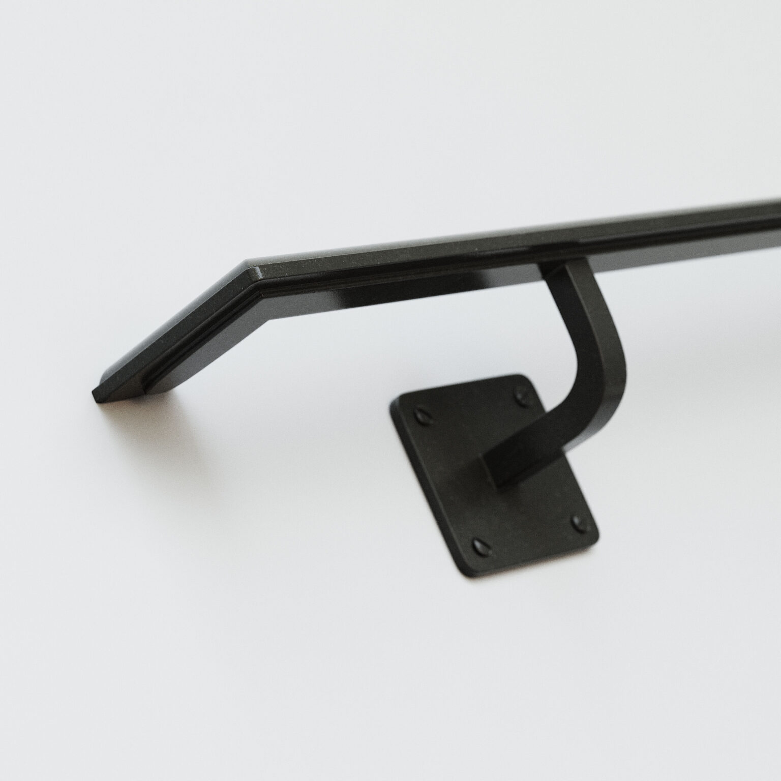 Victorian Stair Handrail with Square Returns | StairHandrail.com