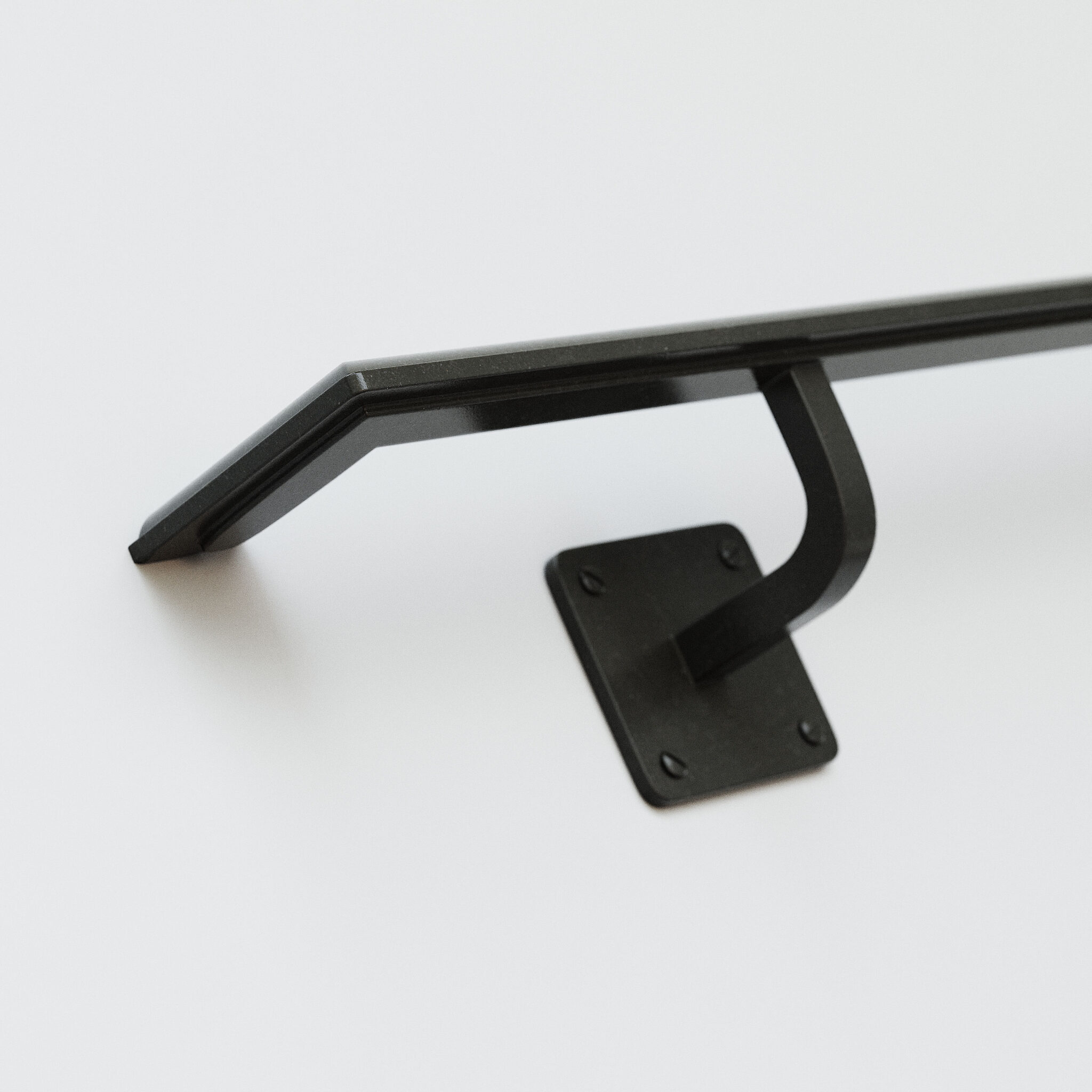 Victorian Stair Handrail with Square Returns | StairHandrail.com